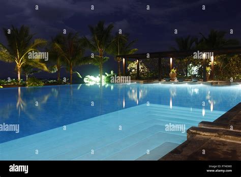 Swimming Pools At Night