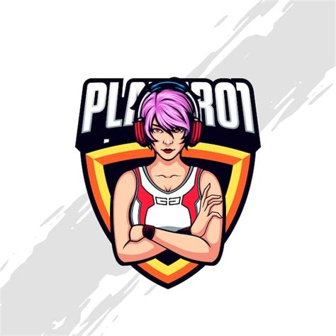 Premium Vector Illustration Of Girl Game Player Mascot Template