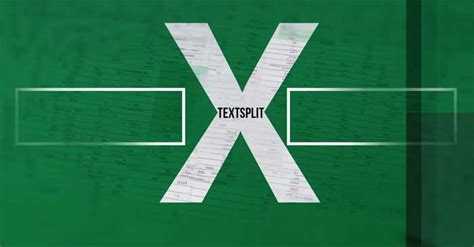 how to use the textsplit function in microsoft excel