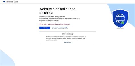 Instagram Was Blocked For Phishing Chrome Malwarebytes Forums
