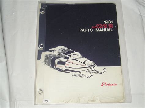 Polaris Cutlass 340 And Cutlass Ss 440 1981 Parts Catalogue 9910726 S19
