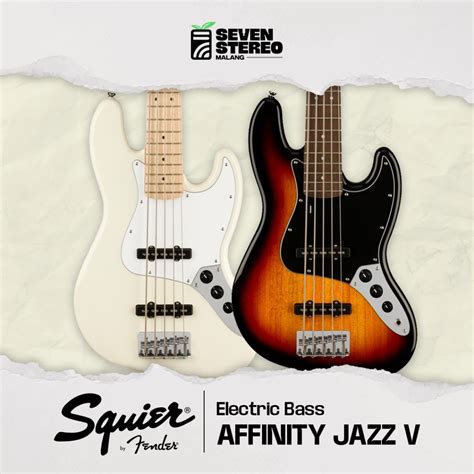 Jual Squier Affinity Series Jazz Bass V 5 String Gitar Bass Electric
