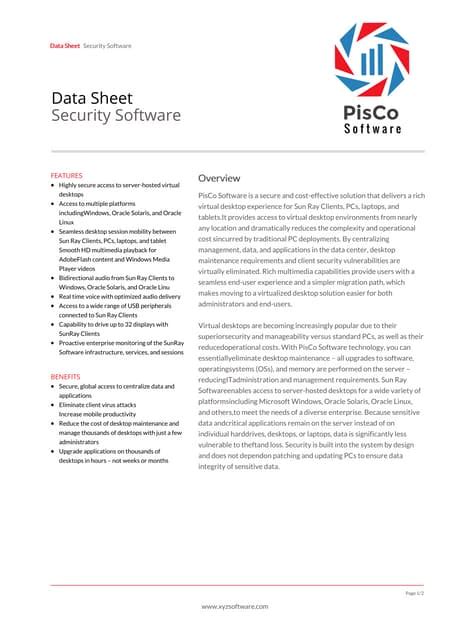 Software Datasheet Template Pdf