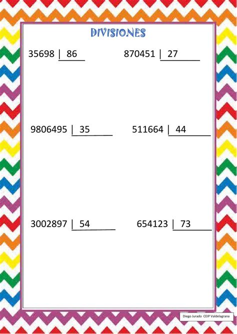 Divisiones Por Dos Cifras Interactive Worksheet Artofit