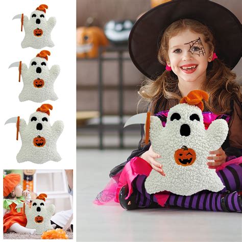 Deals！halloween Ghost Pillowcute Halloween Ghost Shaped Plush Pillows