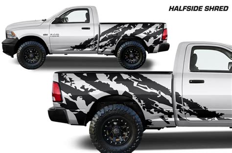 Dodge Ram 1500 2500 6 5 Bed Graphics Shred Racerx Customs Auto