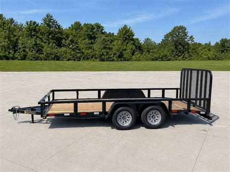 8k Deluxe Landscape Utility Trailer 18ft Kaufman