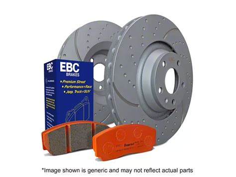 Ebc Brakes Ram 1500 Stage 8 Orangestuff 6 Lug Brake Rotor And Pad Kit