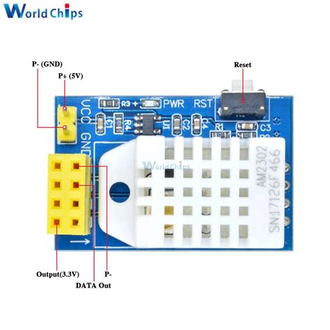 Semiconductors And Actives Am2302 Dht22 Esp8266 Esp 0101s Temperature