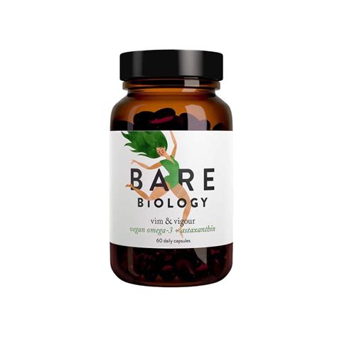 Bare Biology Vegan Omega 3 Algae Oil Astaxanthin Vim And Vigour