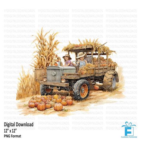 Hayride Clipart Hayride Png Watercolor Hayride Hayrack Ride Png