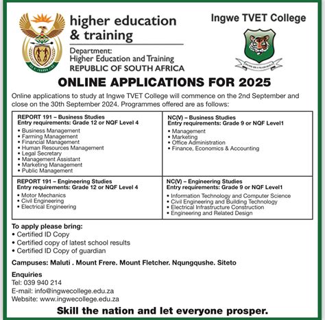 Welcome To Ingwe Tvet College