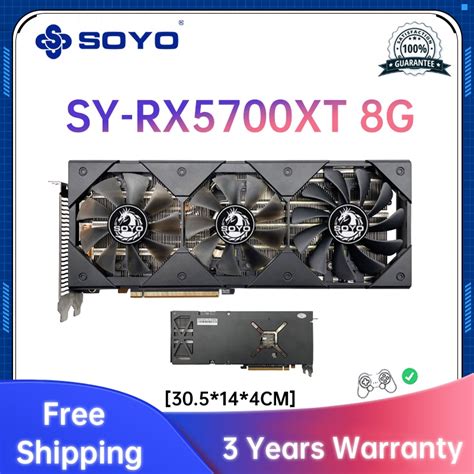 Soyo การ์ดหน่วยความจําวิดีโอ Amd Rx580 5700xt 5500xt 8 Raphics Ddr6