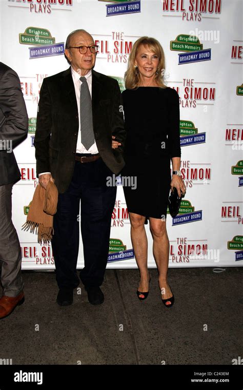Neil Simon And Wife 70s Game Show Veteran Elaine Joyce Opening Night Of Neil Simons Brighton