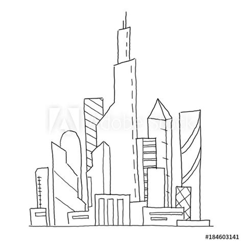 Tall Building Drawing At Explore Collection Of