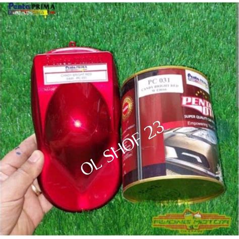 Jual Cat Candytone Candy Bright Red Pc 031 Pu Penta Oto Candy Tone Merah Shopee Indonesia