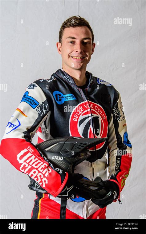 Matt Marson Of Belle Vue Colts During The Belle Vue Aces Media Day At The National Speedway
