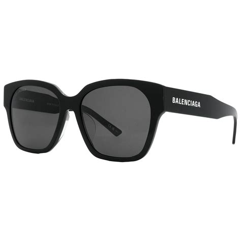 Balenciaga Grey Square Unisex Sunglasses Bb0215sa 001 56 889652363202