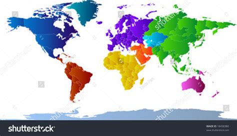 Vector Clip Art Map World All Stock Vector Royalty Free 18458380