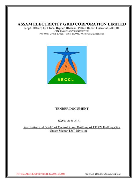 Fillable Online Assam Electricity Grid Corporation Limited Kompass