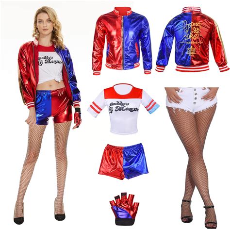Hereneer Harley Quinn Costumes For Adults Carnival Harley Quinn