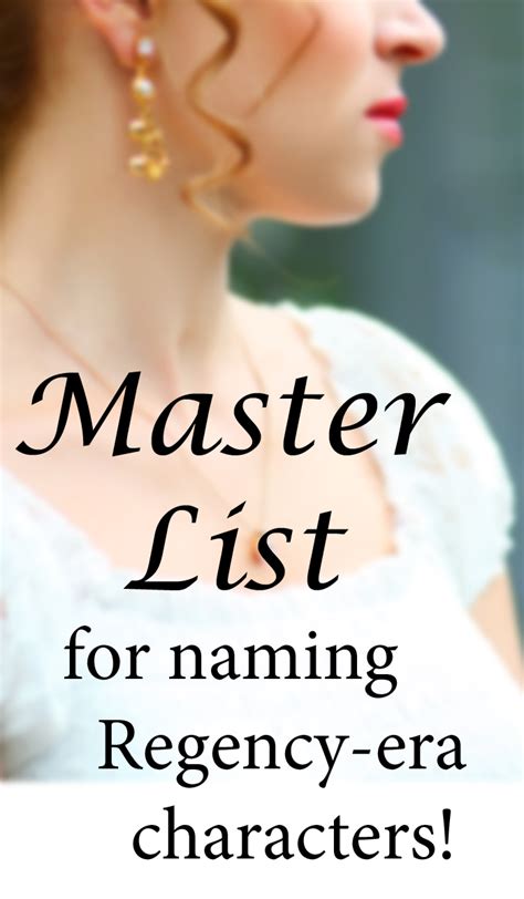 Master List Of Regency Names