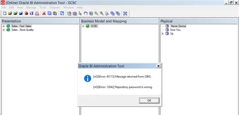Obiee 12c Repository Password Corruption Issue
