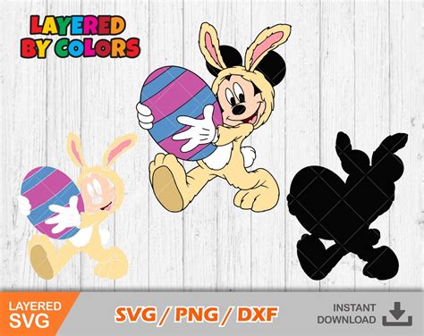 Mickey Easter Clipart Easter Svg Cut Files For Cricut Silhouette
