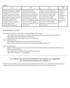 Evaluating The Constitution Deconstructed Essay Project By Jamiesonteach
