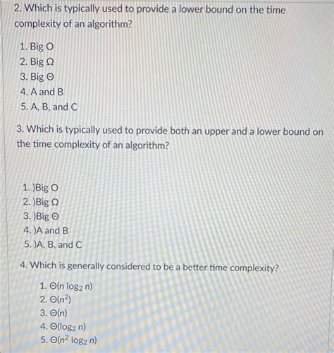 Solved Part I Definitions Of Time And Space Complexity