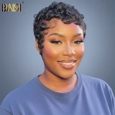 Baisi Full Lace Pretty Finger Wave Short Wig Baisi Hair