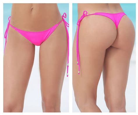 6849 Teeny Thong Swimsuit Bottom Color Pink Size S