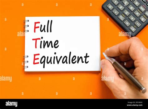 Fte Full Time Equivalent Symbol Concept Words Fte Full Time Equivalent
