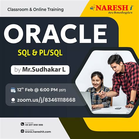 Naresh 🚀 Master Oracle Sql And Plsql And Boost Your Database Career