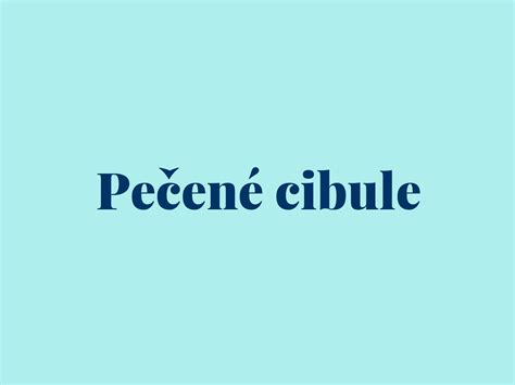 Pečené Cibule Recept Jídlo Cz