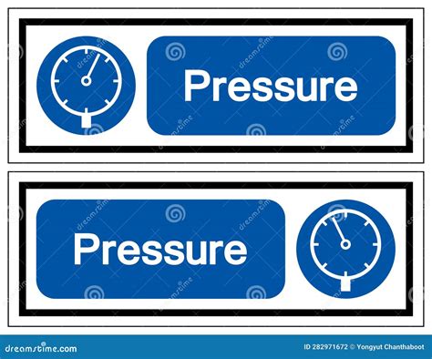 Pressure Symbol Signvector Illustration Isolated On White Background