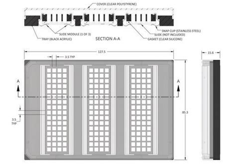 Grace Bio Labs Proplate® Microarray System Tray Set Size 64 Wells With Stainless Steel Spring