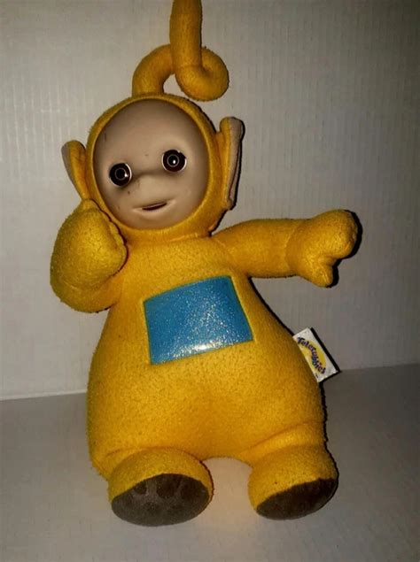 Teletubbies Vintage 1998 Talking Laa Laa Plush Lala Yellow Doll Tested