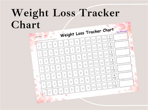 Printable Weight Loss Tracker Chart Losing Weight Goals Pdf Countdown
