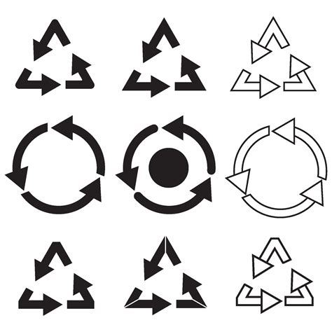 Recycle Icon Vector 24816625 Vector Art At Vecteezy