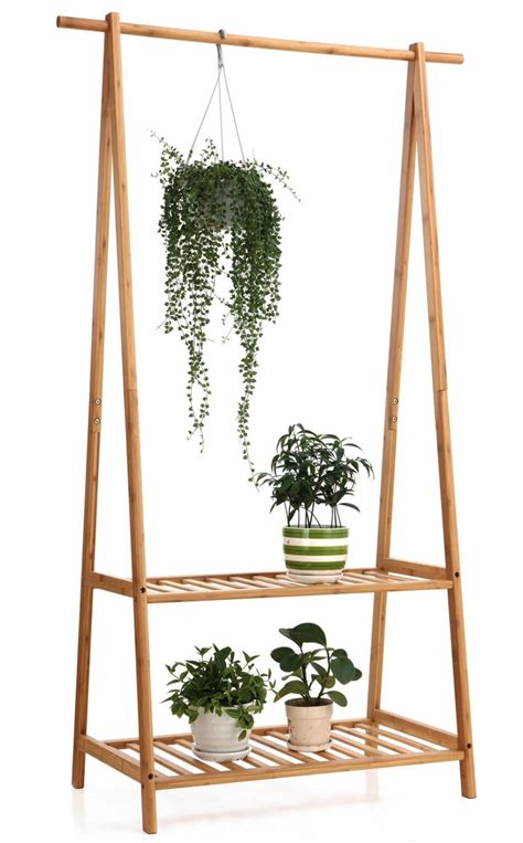 Rebrilliant Bamboo Clothes Rackportable Extra Large Garment Rack 2