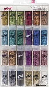 American Crafts Wow Extra Fine Glitter 24 Pack