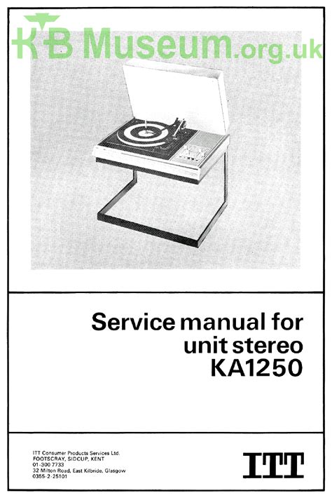 Itt Ka1250 Service Manual Download Schematics Eeprom Repair Info For
