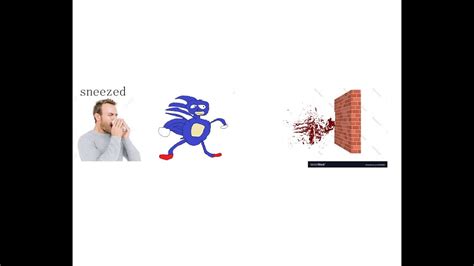 Sneezing Sonic To Death Youtube