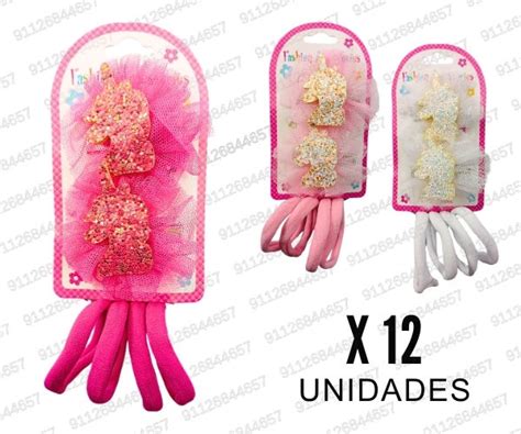 Set 175 1149 Set Colitas Unicornio 3 Colores Abigailmoda