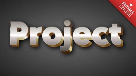 Project Text Effect Generator