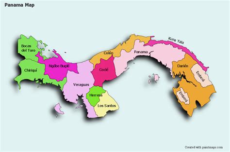 Panamá Mapa De Las Comarcas Mapa Interactivo Provincias Comarcas De