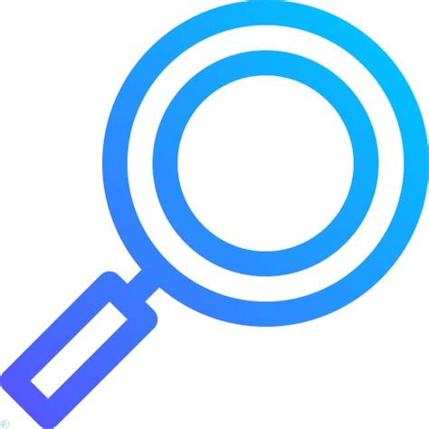 دانلود آیکون ذره بین استایل گرادیان خطی با فرمت Png