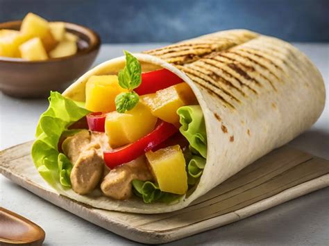 Peanut Peach N Pineapple Wrap Myplate