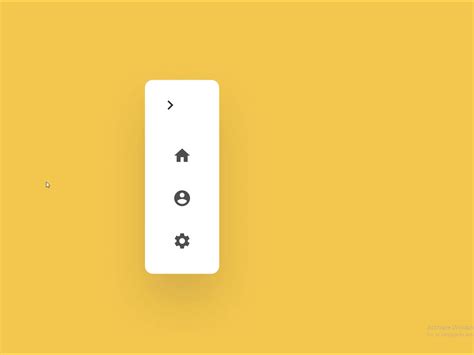 expanding vertical menu by deepak bhatt on dribbble
